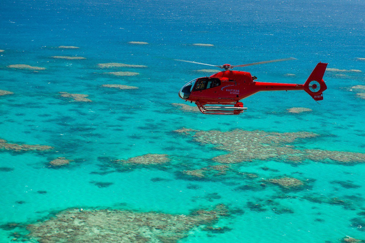 Cairns Helicopter Flight & Great Barrier Reef Pontoon Packages ...